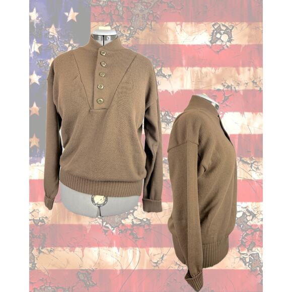 Vintage | Sweaters | Vintage Dscp Garrison Collection Nutmeg Brown ...